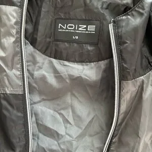 Noize | Jackets & Coats | Noize Gray And Black Hooded Rain Coat Wybie ...